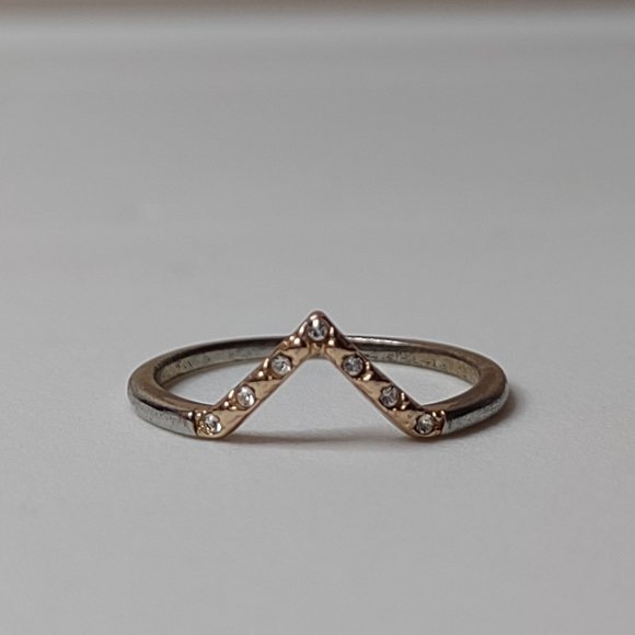 Jewelry | Distressed Triangle Shaped Ring Size 8 | Poshmark